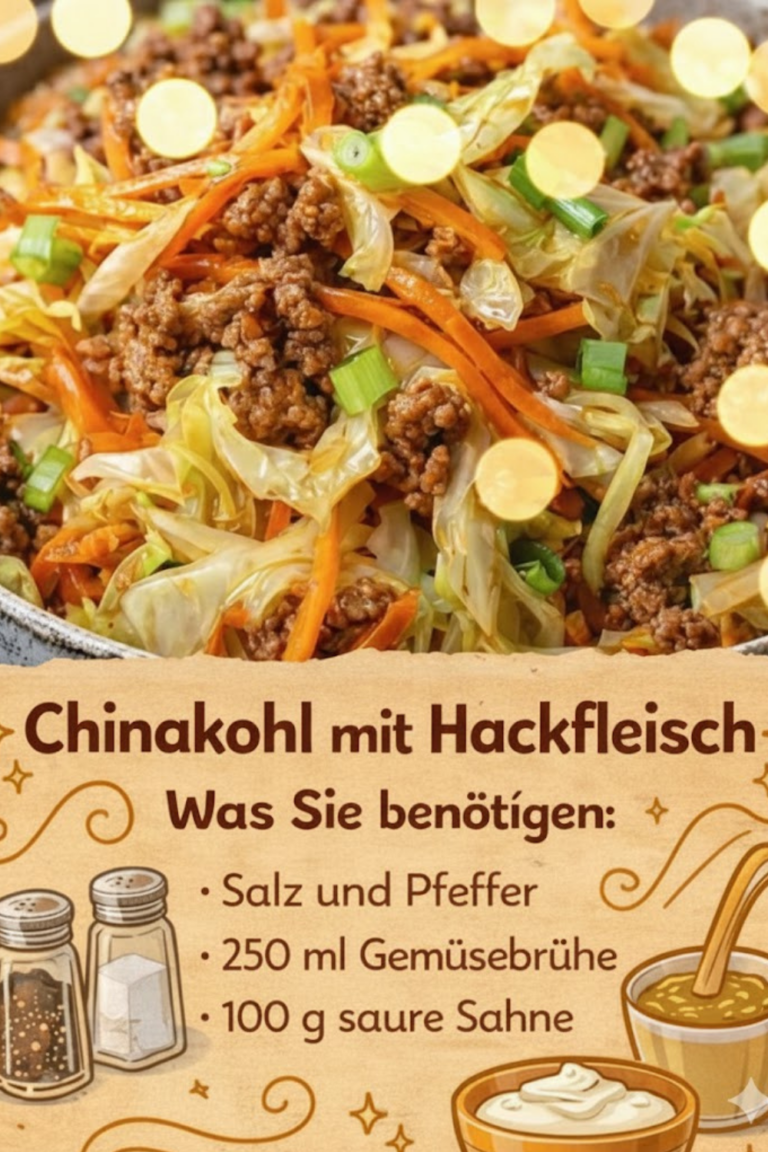 Chinakohl mit Hackfleisch, saftig und einfach überraschend lecker ...